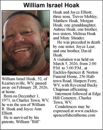 William Israel Hoak | Obituaries | journal-news.net