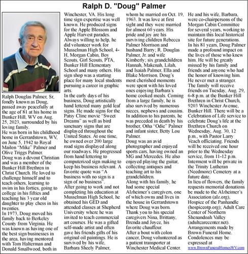 Ralph D. "Doug" Palmer | Obituaries | journal-news.net