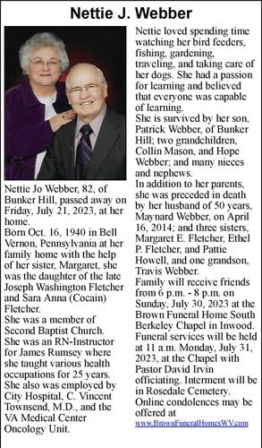 Nettie J. Webber | Obituaries | journal-news.net