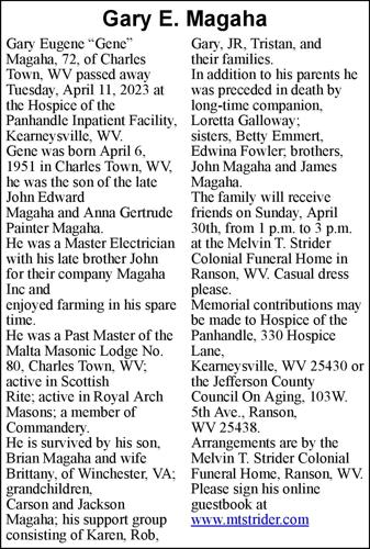 Gary E. Magaha | Obituaries | journal-news.net