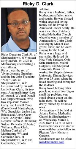 Ricky D. Clark | Obituaries | journal-news.net