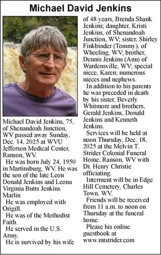 Michael David Jenkins | Obituaries | journal-news.net