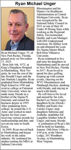 Ryan Michael Unger | Obituaries | journal-news.net