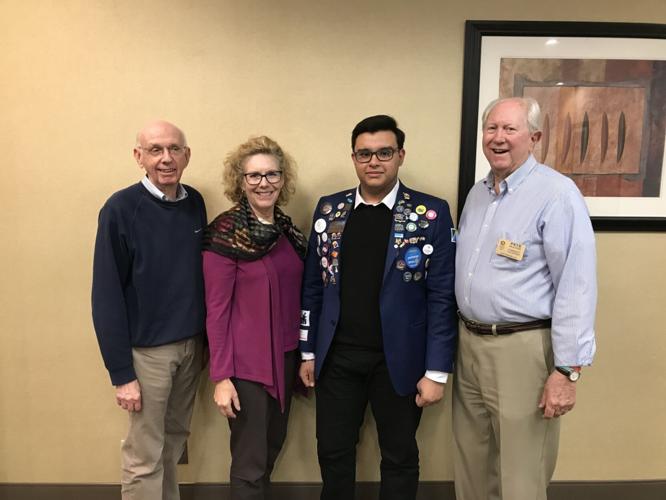 Exchange student Otavio Caceres speaks to the Rotary Club of ...