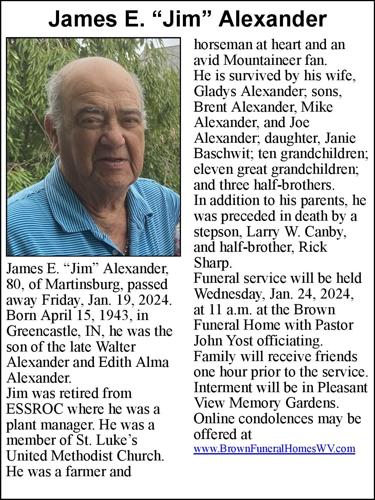 James E. “Jim” Alexander | Obituaries | journal-news.net