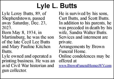 Lyle L. Butts | Obituaries | journal-news.net
