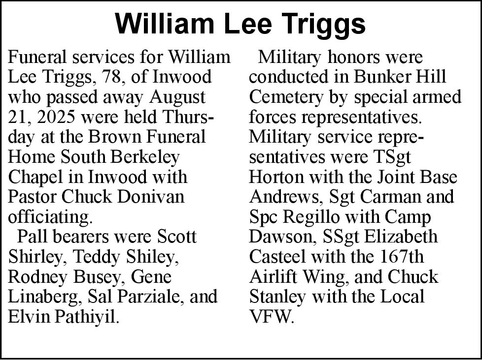 William Lee Triggs | Obituaries | journal-news.net