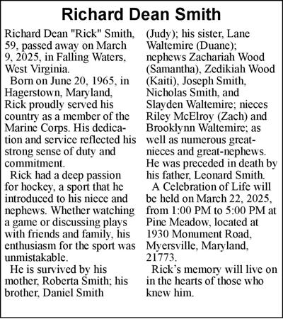 Richard Dean Smith | Obituaries | journal-news.net