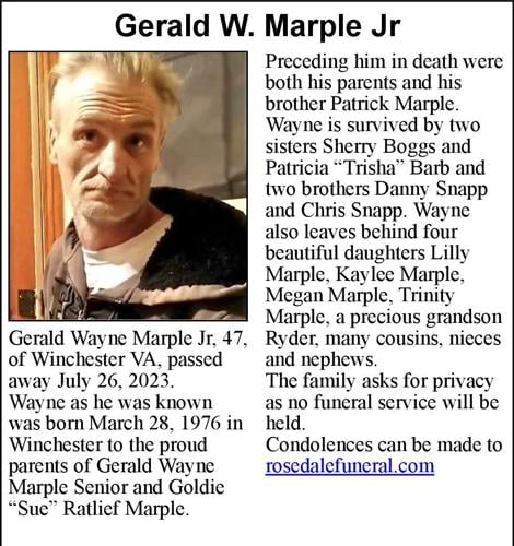 Gerald W. Marple Jr | Obituaries | journal-news.net