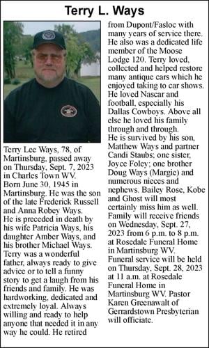 Terry L. Ways | Obituaries | journal-news.net