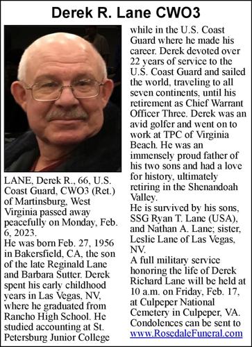Derek R. Lane CWO3 | Obituaries | journal-news.net