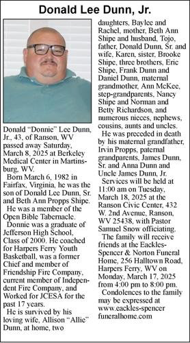 Donald Lee Dunn, Jr. | Obituaries | journal-news.net