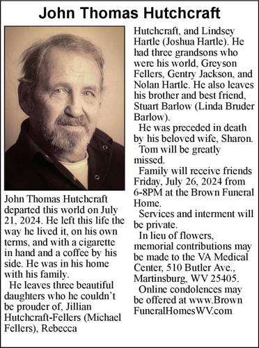 John Thomas Hutchcraft | Obituaries | journal-news.net