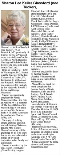 Sharon Lee Keller Glassford (nee Tucker), | Obituaries | journal-news.net
