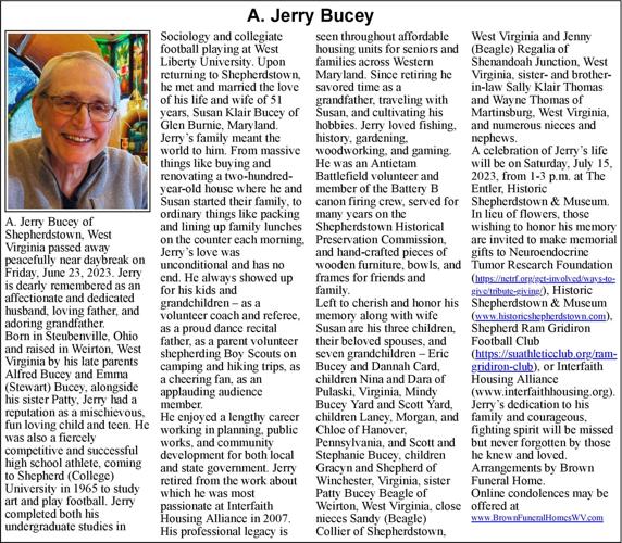 A. Jerry Bucey | Obituaries | journal-news.net