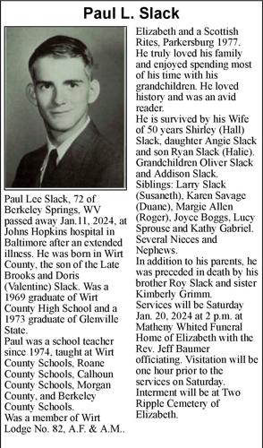 Paul L. Slack | Obituaries | journal-news.net