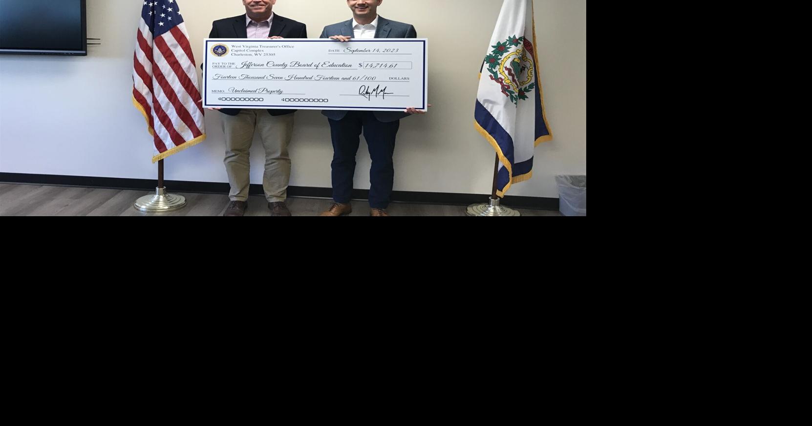 State Treasurer presents unclaimed property checks to Jefferson County ...