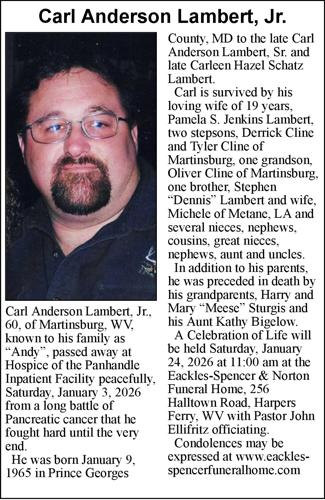 Carl Anderson Lambert, Jr. | Obituaries | journal-news.net