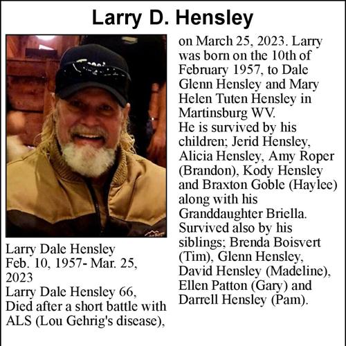Larry D. Hensley | Obituaries | journal-news.net