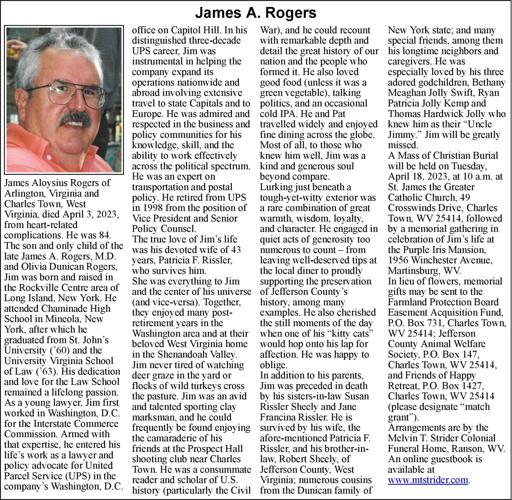 James A. Rogers | Obituaries | journal-news.net