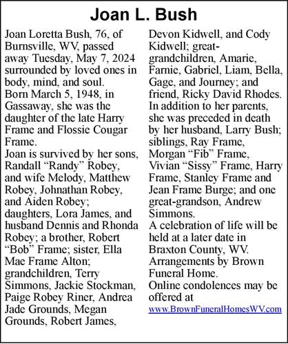 Joan L. Bush | Obituaries | journal-news.net