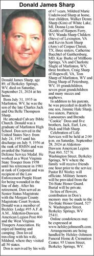 Donald James Sharp | Obituaries | journal-news.net
