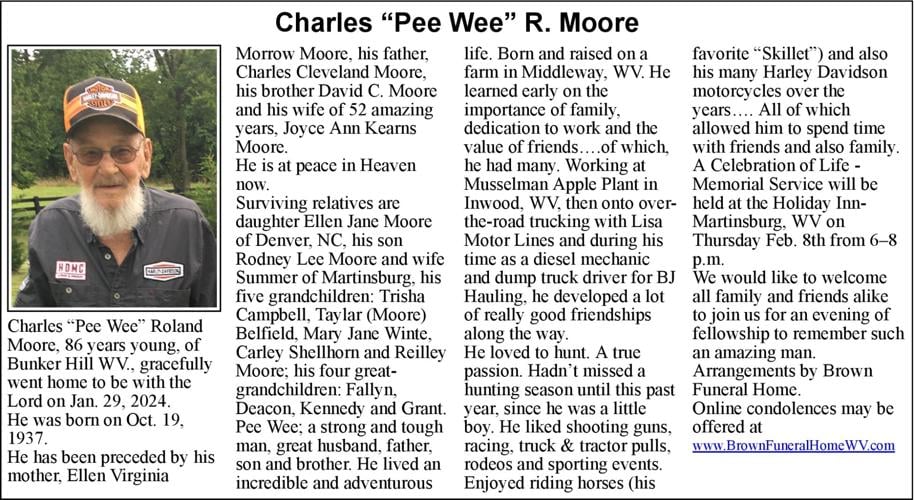Charles “Pee Wee” R. Moore | Obituaries | journal-news.net