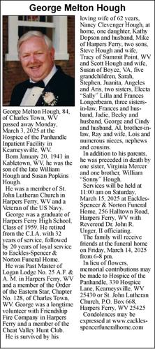 George Melton Hough | Obituaries | journal-news.net