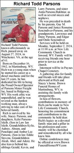 Richard Todd Parsons | Obituaries | journal-news.net