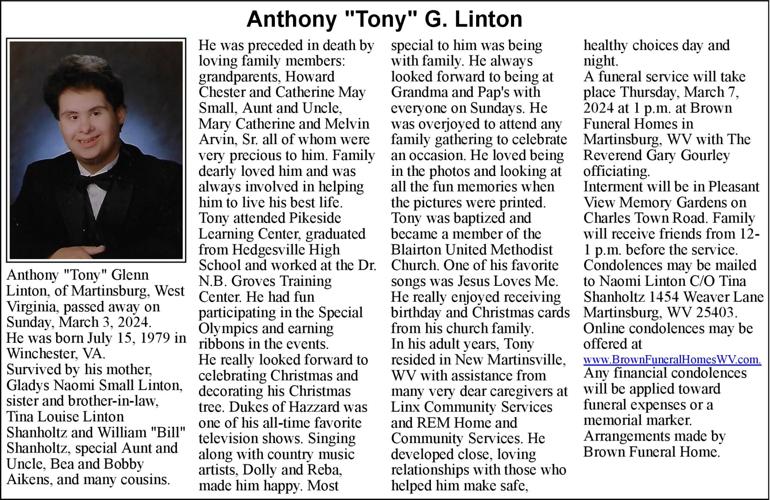 Anthony "Tony" G. Linton | Obituaries | journal-news.net