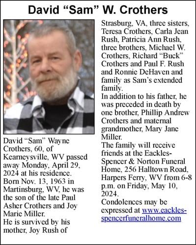 David “Sam” W. Crothers | Obituaries | journal-news.net