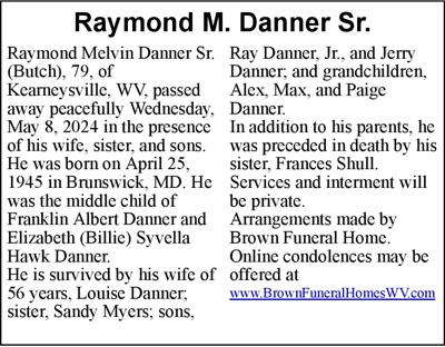 Raymond M. Danner Sr. | Obituaries | journal-news.net