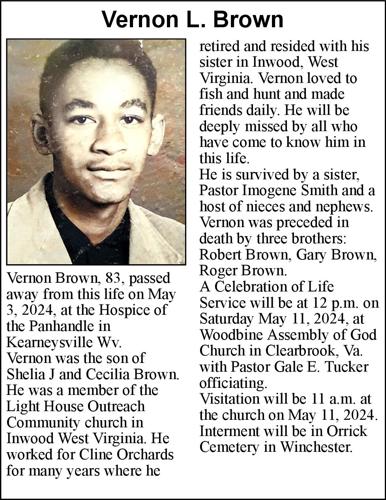 Vernon L. Brown | Obituaries | journal-news.net