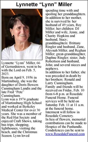 Lynnette “Lynn” Miller | Obituaries | journal-news.net