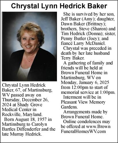 Chrystal Lynn Hedrick Baker | Obituaries | journal-news.net
