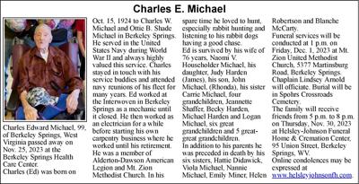 Charles E. Michael | Obituaries | journal-news.net