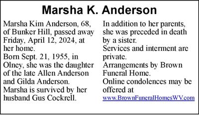 Marsha K. Anderson | Obituaries | journal-news.net