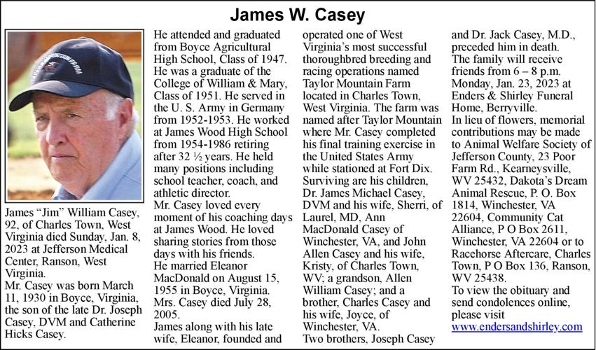 James W. Casey | Obituaries | journal-news.net