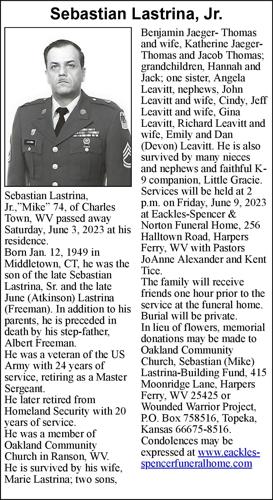 Sebastian Lastrina, Jr. | Obituaries | journal-news.net