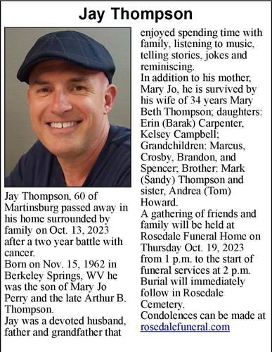 Jay Thompson | Obituaries | journal-news.net