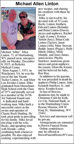 Michael Allen Linton | Obituaries | journal-news.net