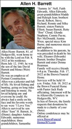 Allen H. Barrett | Obituaries | journal-news.net