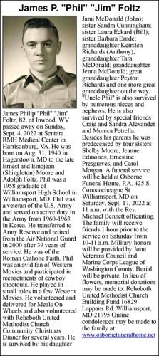 James P. "Phil" "Jim" Foltz | Obituaries | journal-news.net