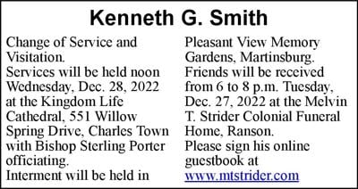 Kenneth G. Smith | Obituaries | journal-news.net