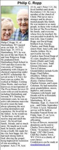 Philip C. Ropp | Obituaries | journal-news.net