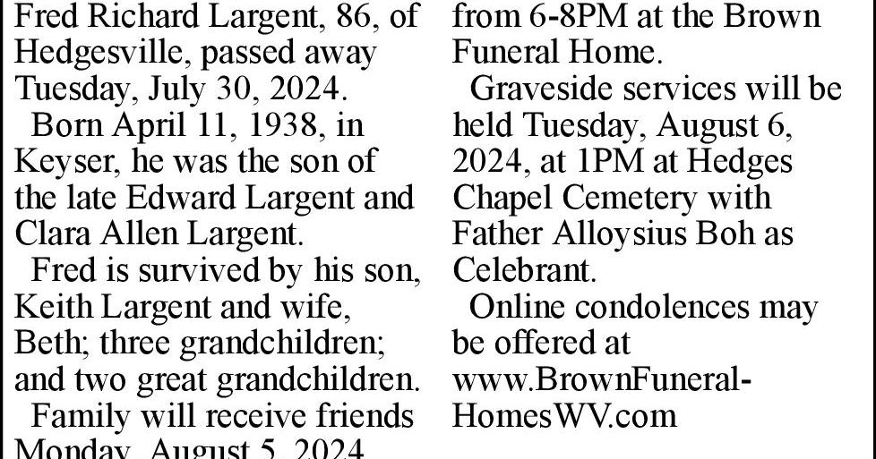 Fred Richard Largent | Obituaries | journal-news.net