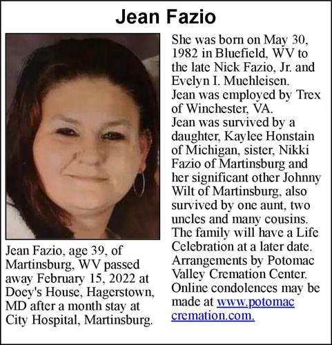 Jean Fazio | Obituaries | journal-news.net