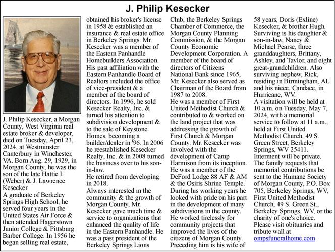 J. Philip Kesecker | Obituaries | journal-news.net