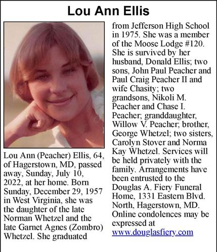 Lou Ann Ellis | Obituaries | journal-news.net