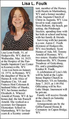 Lisa L. Foulk | Obituaries | journal-news.net